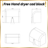 Free Hand Dryer CAD Block - zappixel