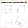Free Hand Dryer CAD Block Download - zappixel
